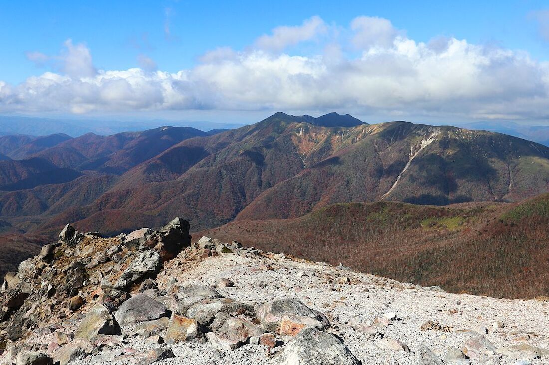 A view of distant peaks