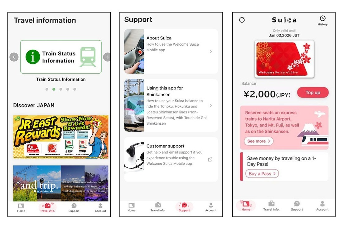 Guide to Welcome Suica Mobile