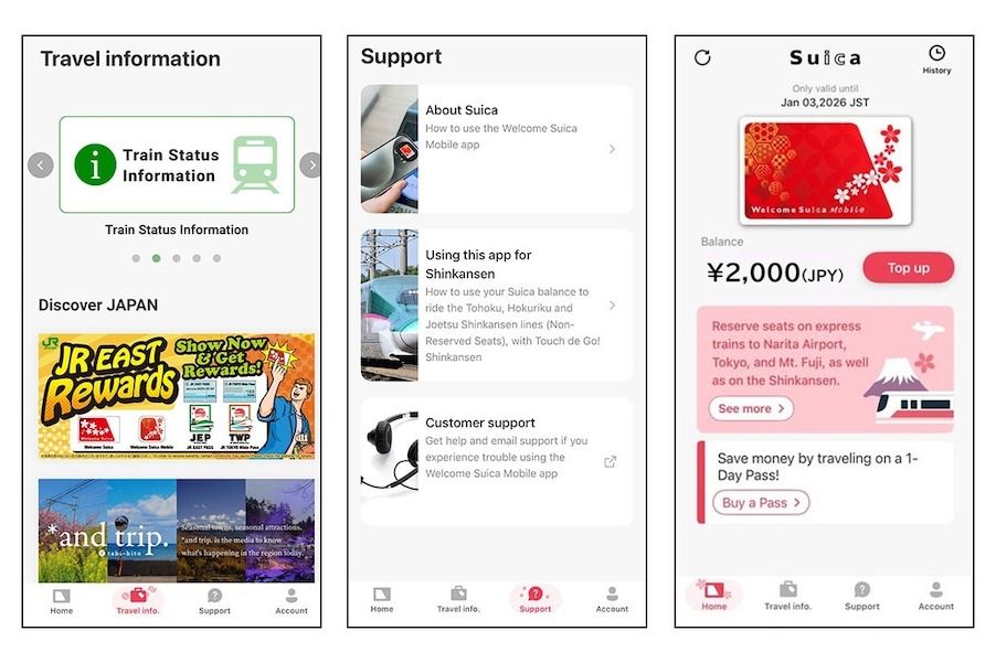 Guide to Welcome Suica Mobile