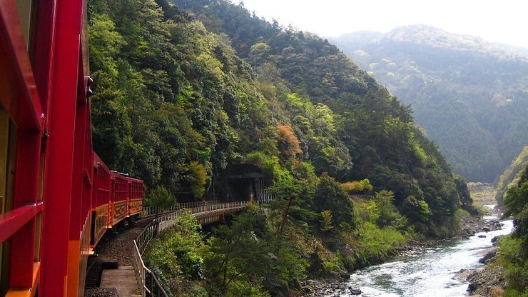 Sagano Scenic Railway (Sagano Torokko or Sagano Romantic Train) - Kyoto ...