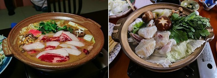 Japanese hot pot dishes (nabe)