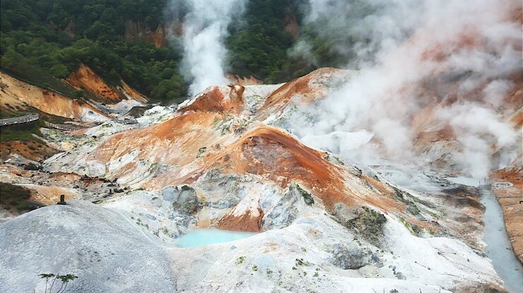 Volcanoes and Hell Valleys in Japan
