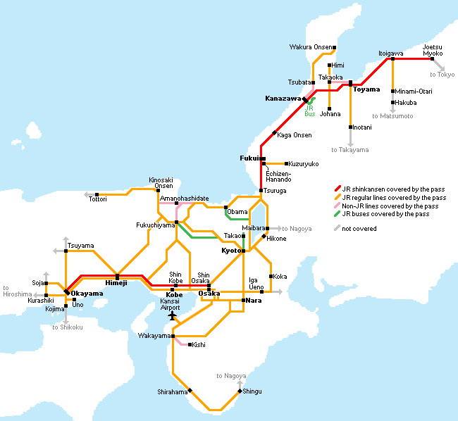 JR Kansai Hokuriku Area Pass