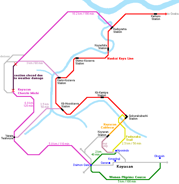 Koyasan Pilgrimage Trails - Koyasan Travel