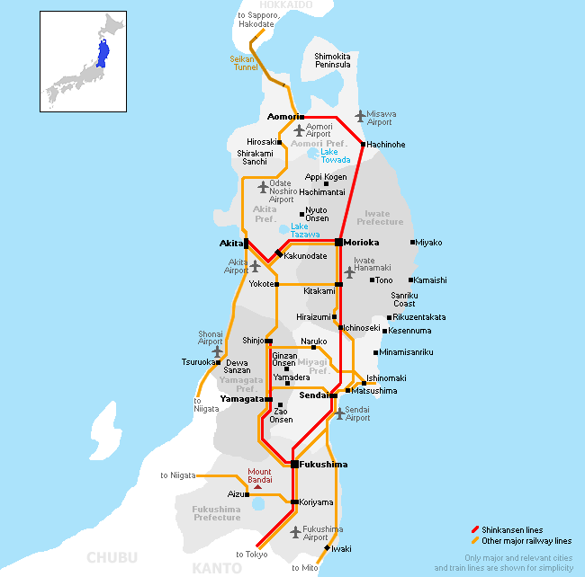 Japan walk around: rail map